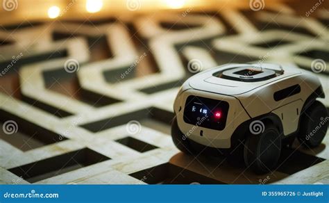 Robot In Maze Stock Photo CartoonDealer