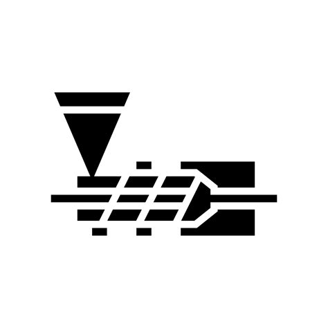 Extrusion Materials Engineering Glyph Icon Vector Illustration 28086130