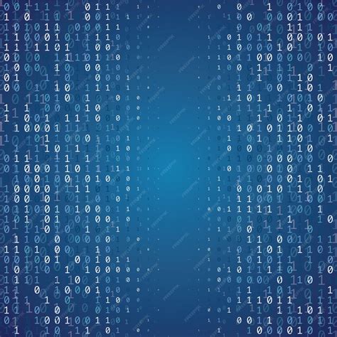 Premium Vector Binary Code Digital Technology Background Made With Zeros And Ones