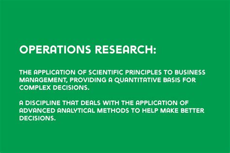 Operations Research