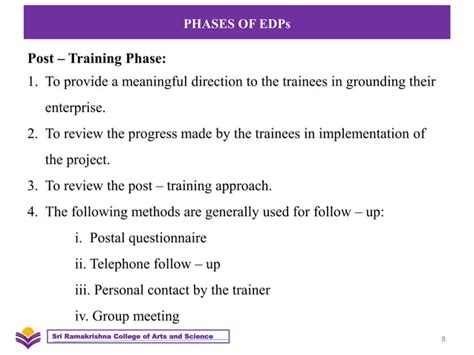 Entrepreneurship Development Programme Edp Ppt