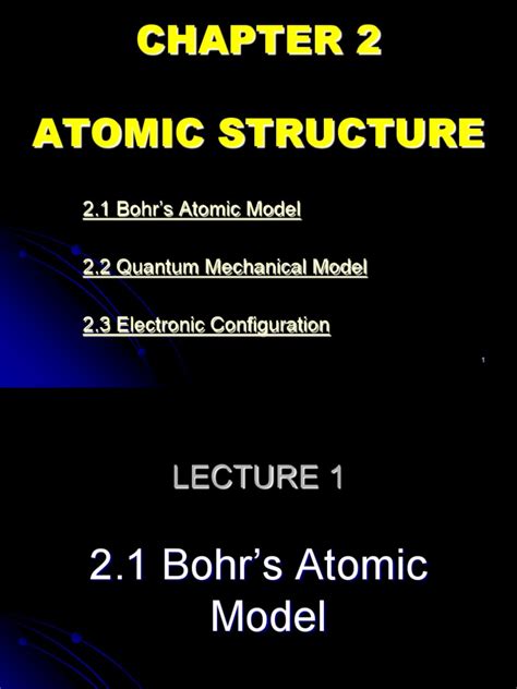 Chapter 2 Atomic Structure Pdf Electron Configuration Emission