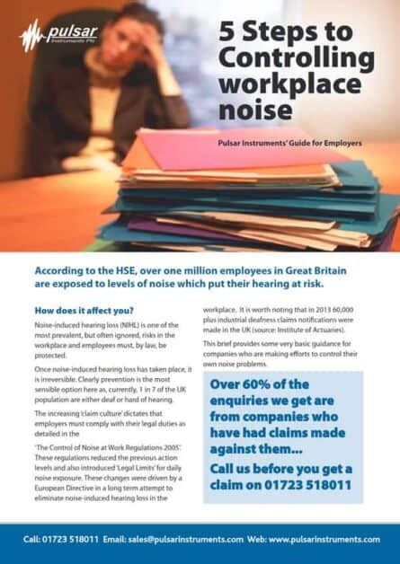 Controlling Workplace Noise Pulsar Instruments