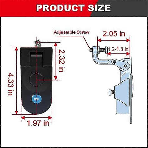 Compression Latches Metal Flush Mount Trigger Latch Adjustable Lever Replacement Compression