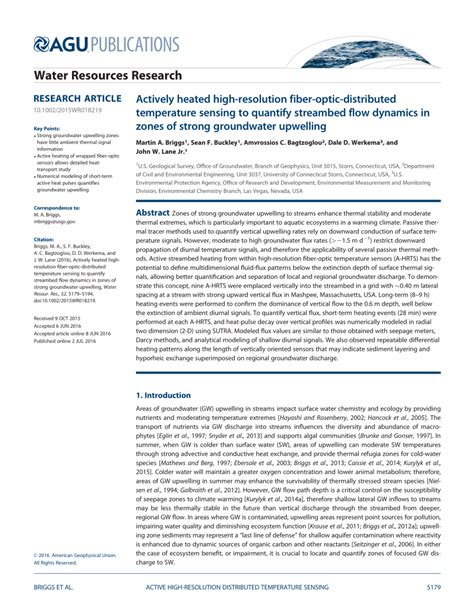 Pdf Actively Heated High Resolution Fiber Optic Distributed