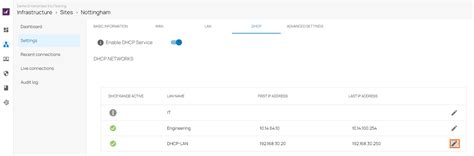 How To Enable The Dhcp Service On A Site Device Barracuda Campus