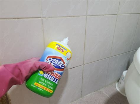 욕실바닥청소 유한락스 락스와세제로 청소해요 네이버 블로그