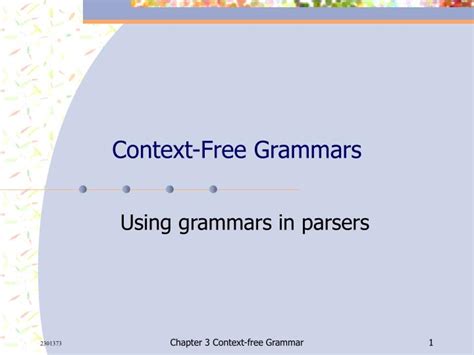 PPT Context Free Grammars PowerPoint Presentation Free Download ID