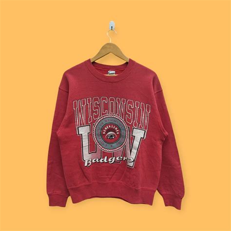 Vintage 90s University Wisconsin Badgers Sweatshirt Wisconsin Badgers