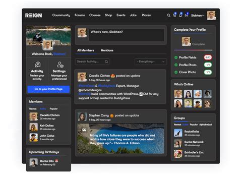 Reign Wordpress Buddypress Theme Wbcom Designs