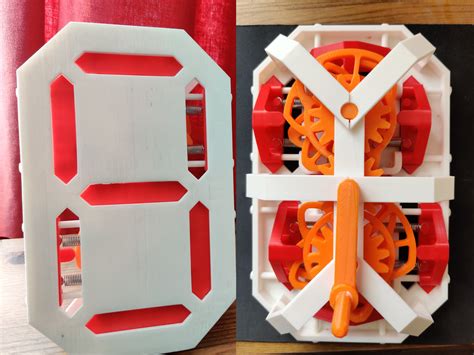 3d printed 7 segment display r design