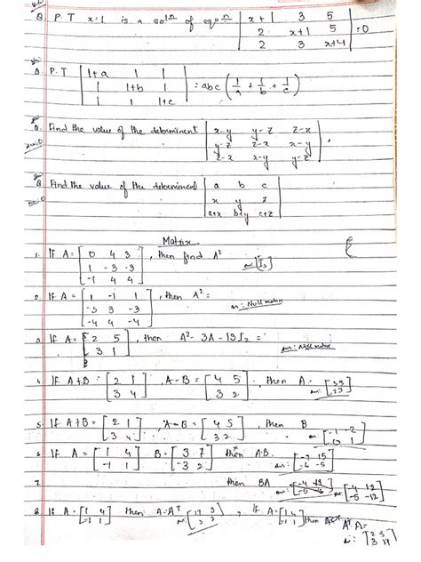 full handwritten solution pdf
