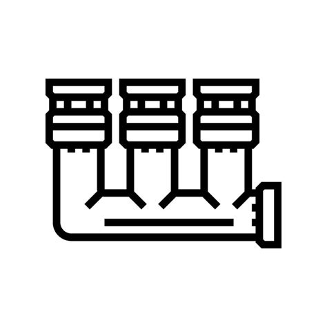 Tube Pipeline Line Icon Vector Illustration 34904478 Vector Art At Vecteezy