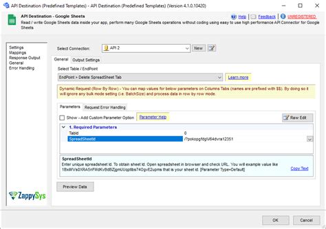 ssis api destination insert update delete api data zappysys