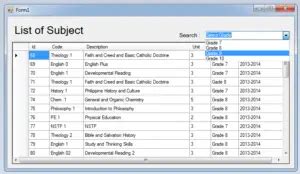 Searching Records Using A ComboBox In C With SQL Server