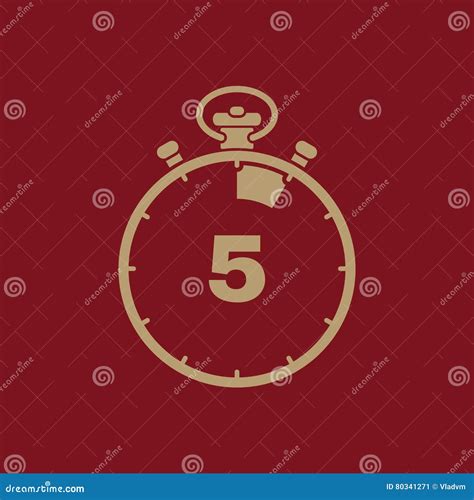 The 5 Seconds Minutes Stopwatch Icon Clock And Watch Timer