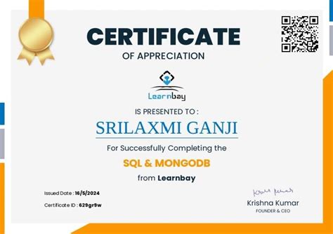 I Am Excited To Announce That I Have Earned The Sql And Mongodb For Data Analysts Certification