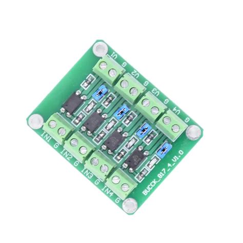 3 6 30V PC817 4 Channel Optocoupler Isolation Module Voltage Converter Switching Adapter Module