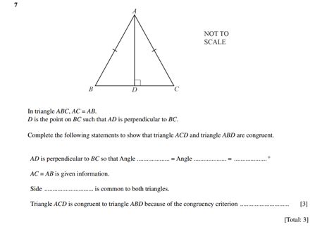 7In Triangle ABC AC AB D Is The Point On BC StudyX