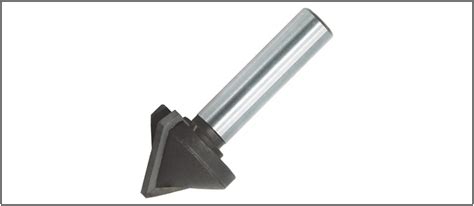 Rw915 V 그루브 라우터비트 Groove Router Bit 삼각비트 루터날 목공 밀링커터 Milling Cutter 목재가공 우진초경