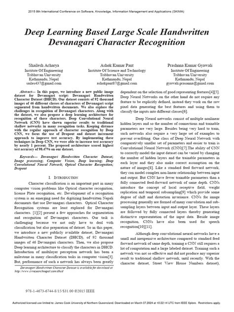 deep learning based large scale handwritten devanagari character