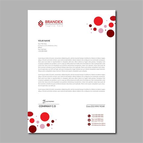 Premium Vector Business Latter Head Design Template