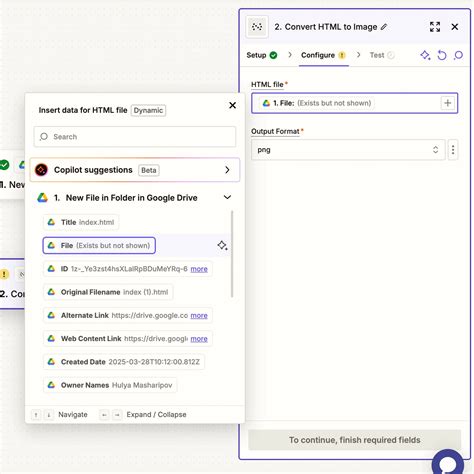 Convert Html Files To Images With Nutrient Document Web Services Api On Zapier Nutrient