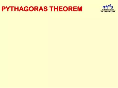 PPT PYTHAGORAS THEOREM PowerPoint Presentation Free Download ID 4856760