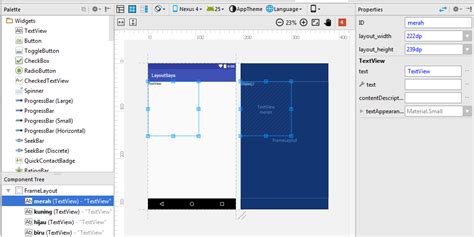 Masrapah Blogger Membuat Frame Layout Menggunakan Android Studio