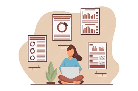 Premium Vector Business Analysis Flat Design Illustration