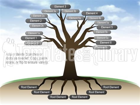 Tree Diagrams Graphic For PowerPoint Presentation Templates
