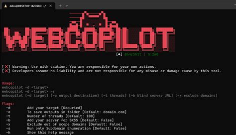 Webcopilot Enumerate Subdomains Of The Target And Detect Vulnerabilities