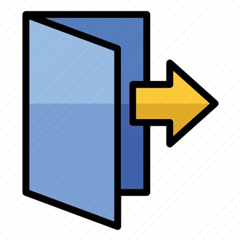 Exit Logout Arrow Right Arrows Door Log Out Icon Download On Iconfinder
