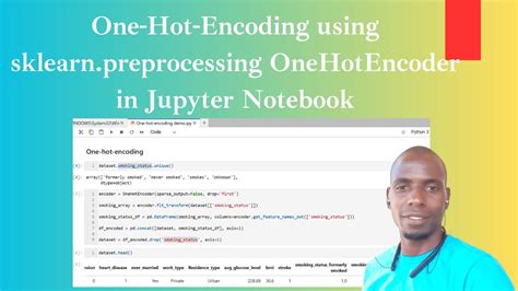 One Hot Encoding Using Sk Learn Onehotencoder In Jupyter Notebook