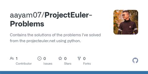 GitHub Aayam07 ProjectEuler Problems Contains The Solutions Of The Problems I Ve Solved From