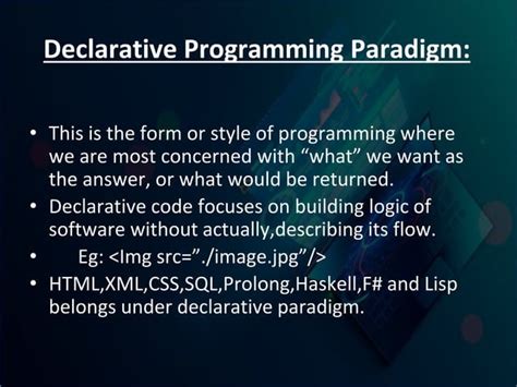 Programming Language Paradigms Pptx Programming Languages Computing