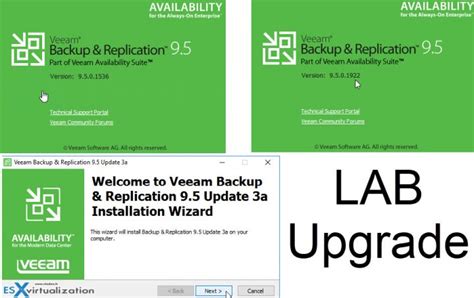 Veeam Backup And Replication 95u3a Upgrade Esx Virtualization