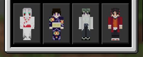 Demon Slayer Minecraft Pe Skin Pack 1164002 11610055 1162003