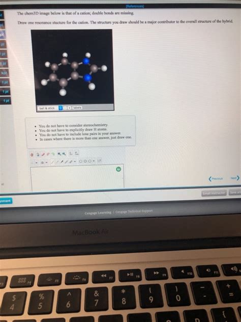 Solved The Chem3d Image Below Is That Of A Cation Double
