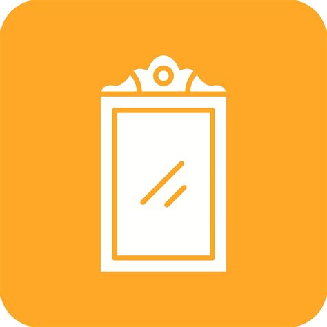 Mirror Glyph Round Corner Background Icon Vector Art At Vecteezy