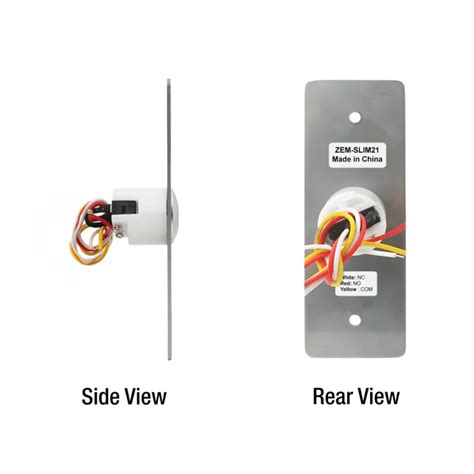 Zem Slim21 Stainless Steel Exit Button Slim Durable And Reliable Access Control Solution