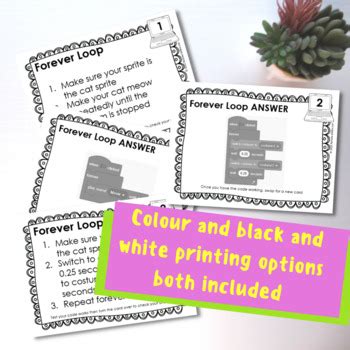 Scratch Forever Loop Flash Cards By Nichola Wilkin TpT