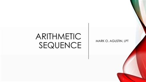 Arithmetic Sequence Grade 10 Mathematics Pptx Education