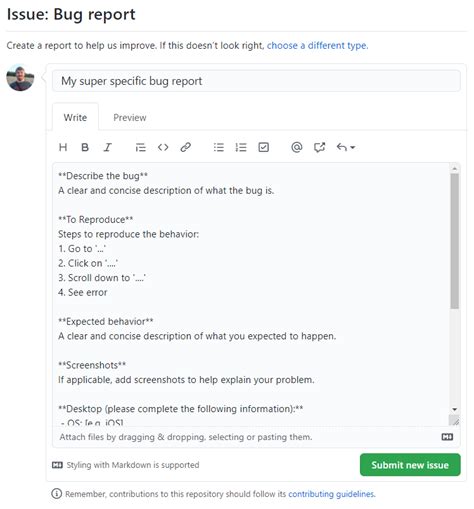 best practices for using github issues