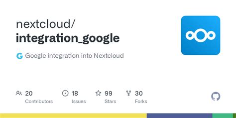 GitHub Nextcloud Integration Google Google Integration Into Nextcloud