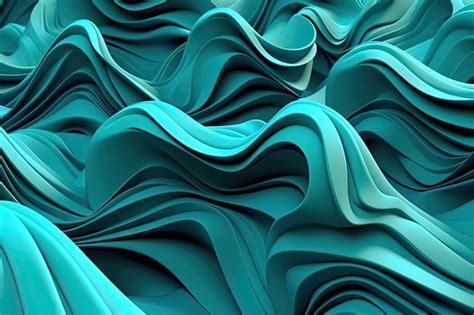 premium ai image teal 3d backdrop with seamless loops organic