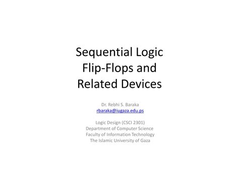 ppt sequential logic flip flops and related devices powerpoint