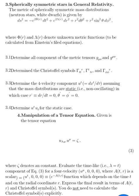 3spherically Symmetric Stars In General Relativity
