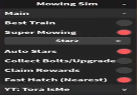 Mowing Simulator Script Tora Isme Hub Roblox Scripter