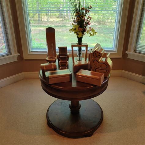 Nested Box Set 3 Piece Red Oak With Ply Accent Etsy
